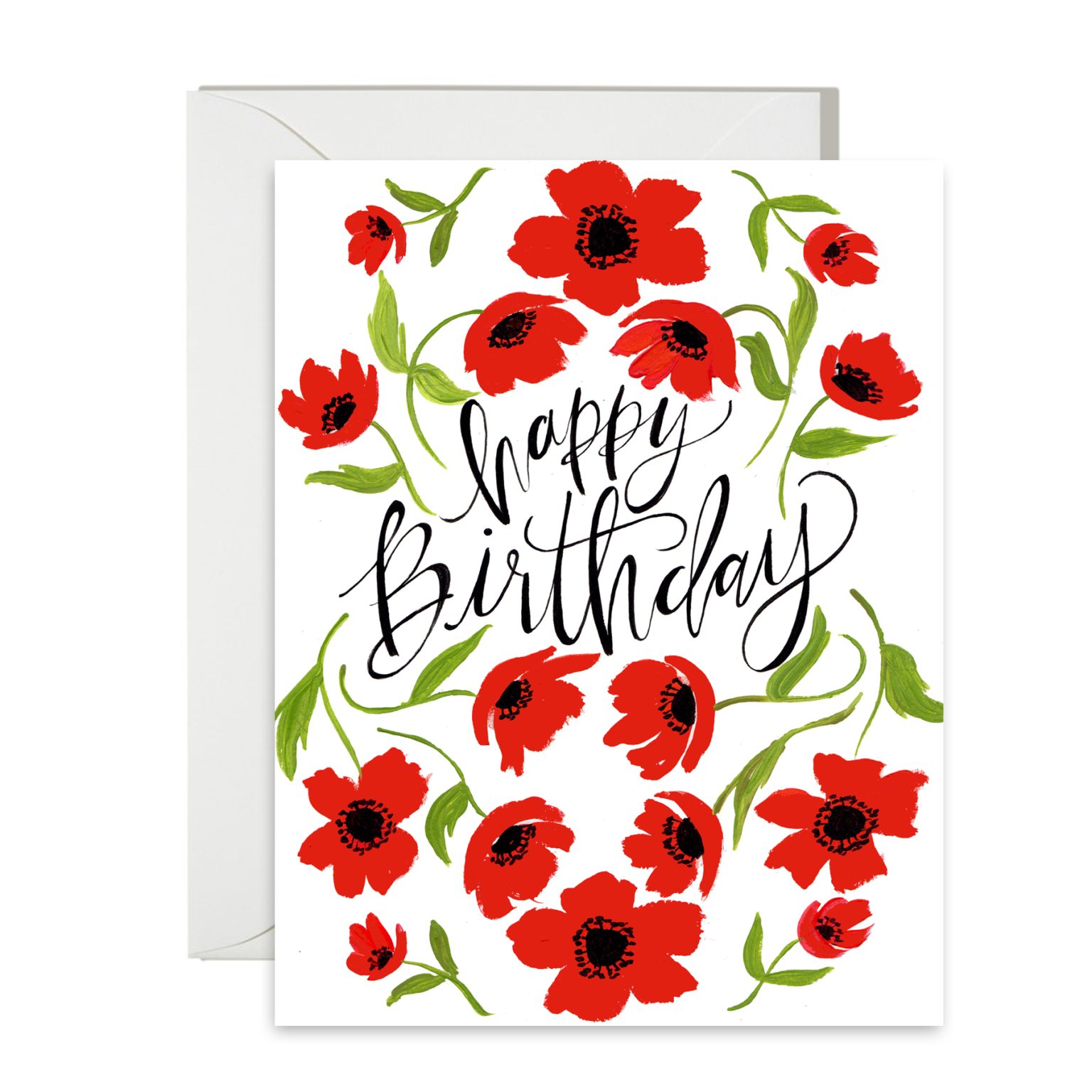 Red Poppy Birthday – Shannon Kirsten Studio