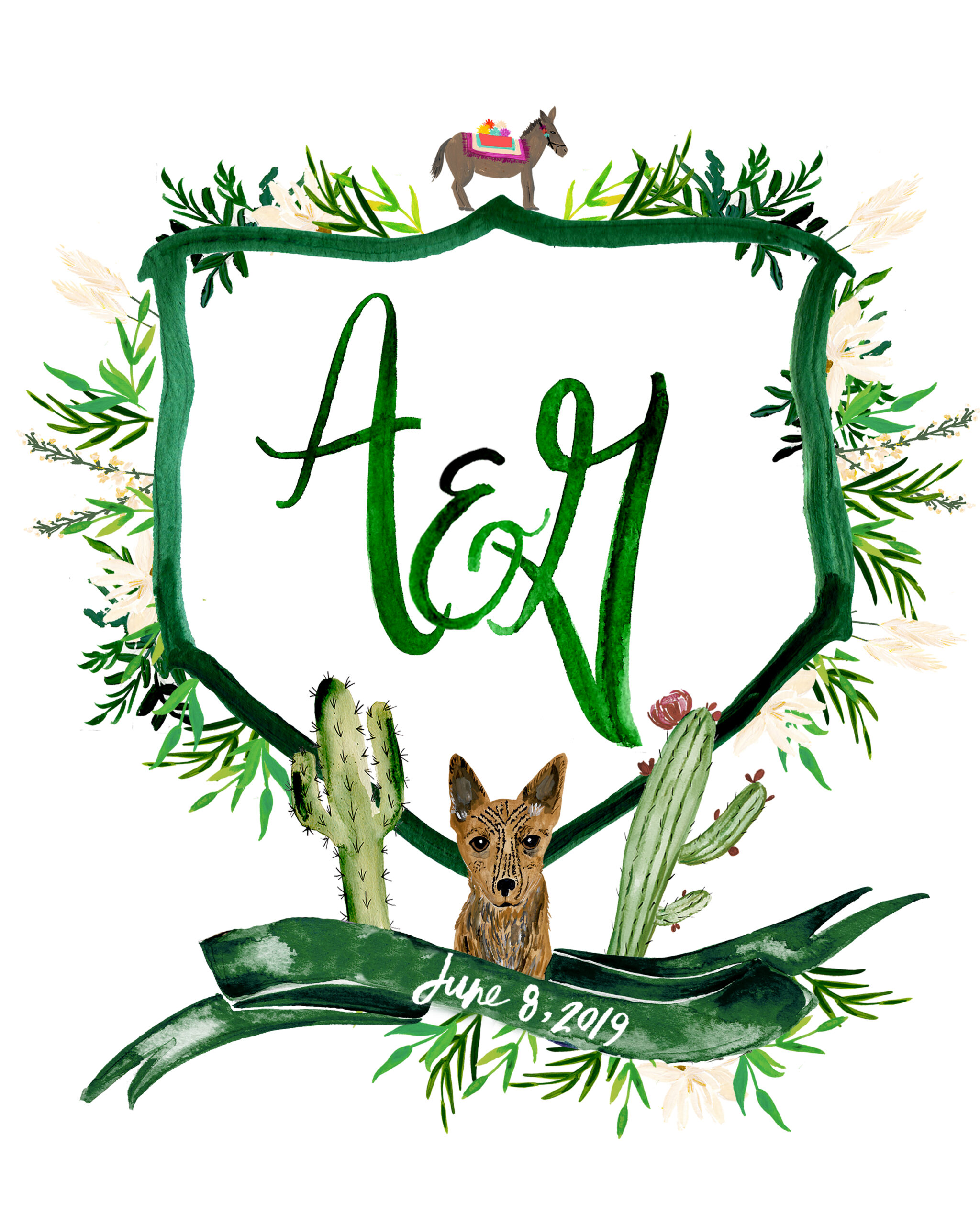 Custom Crest Monogram – Shannon Kirsten Studio