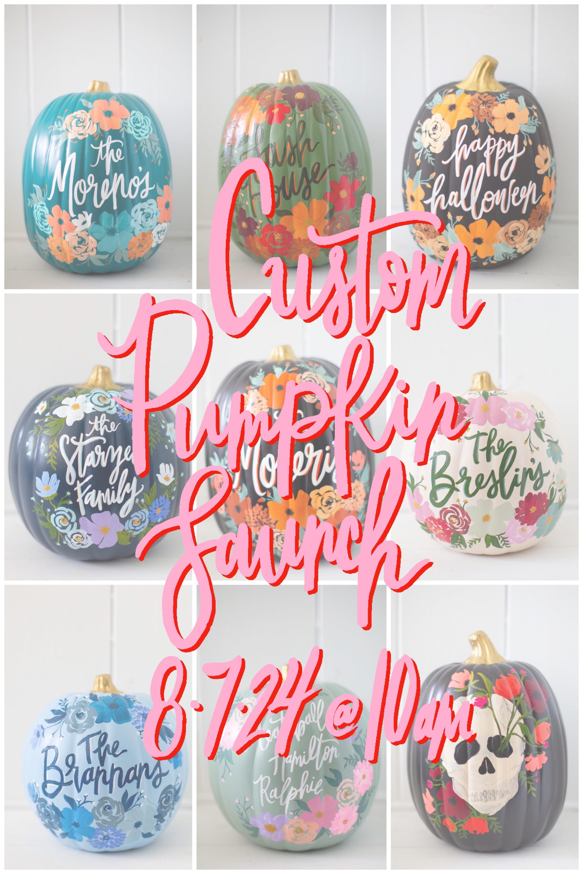 CUSTOM PUMPKIN LAUNCH – Shannon Kirsten Studio